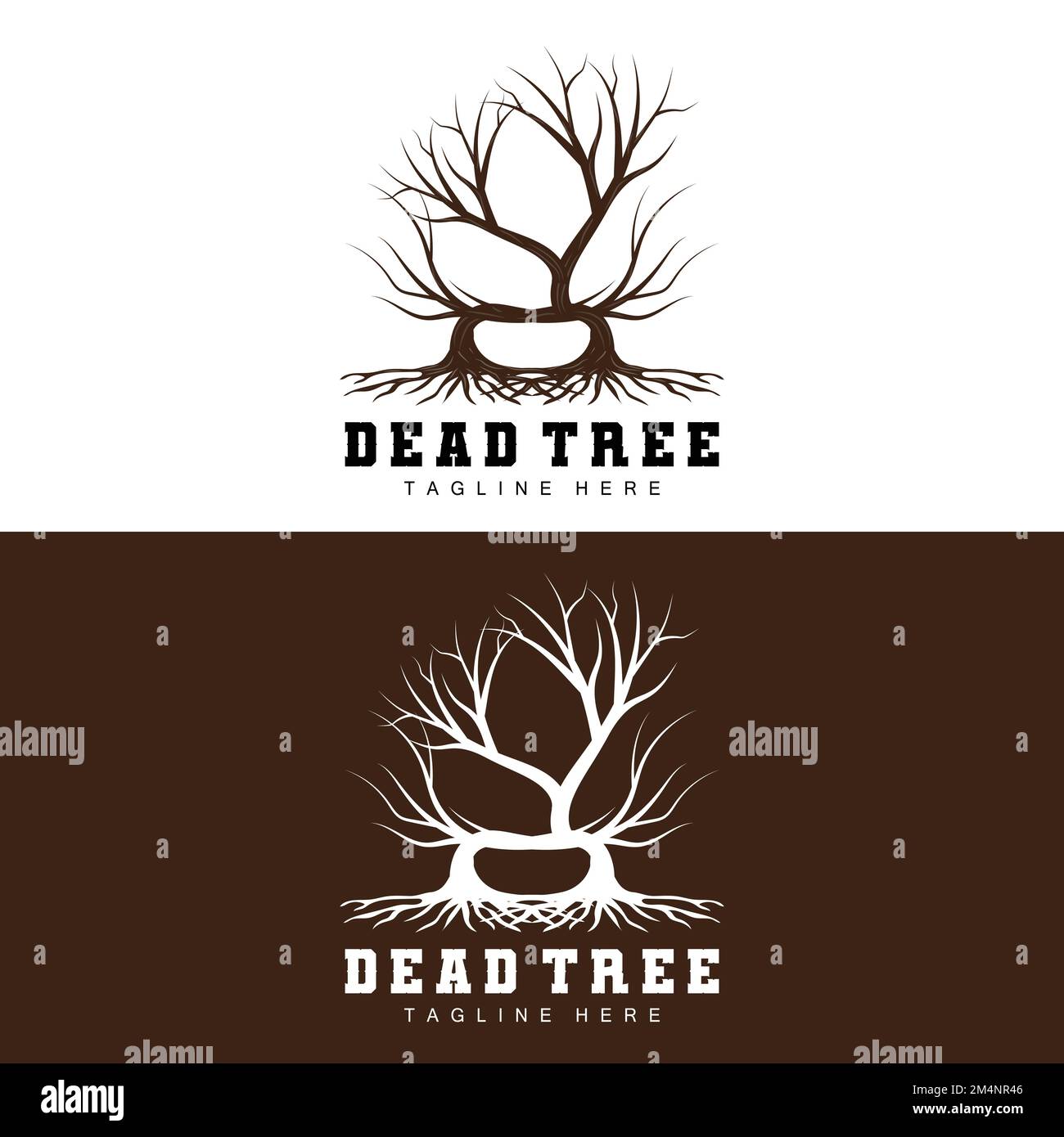 Tree Logo Design, Dead Tree Illustration, Wild Tree Cutting, Global ...