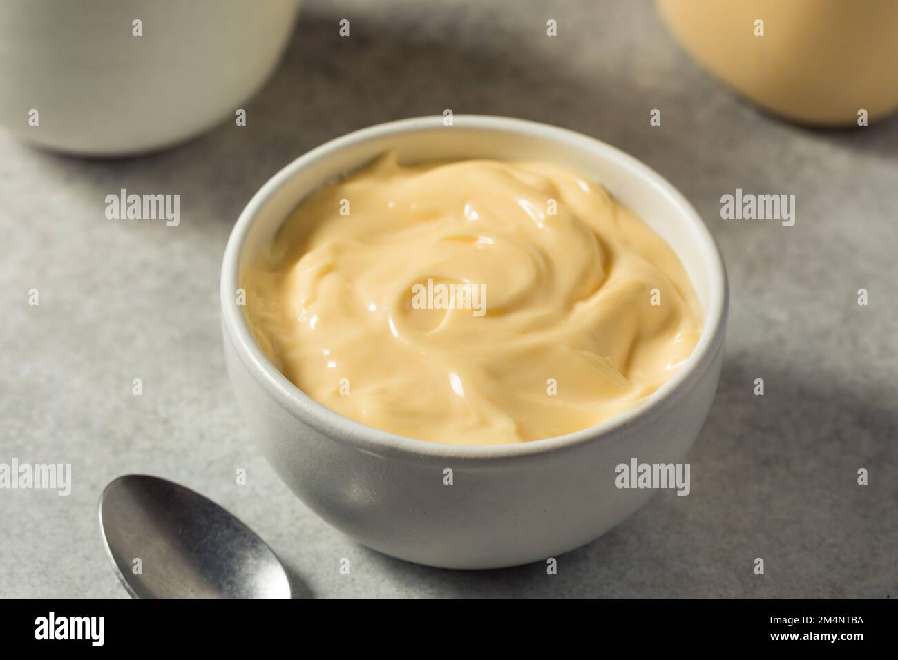 Homemade Organic Asian Japanese Mayo in a Bowl Stock Photo - Alamy