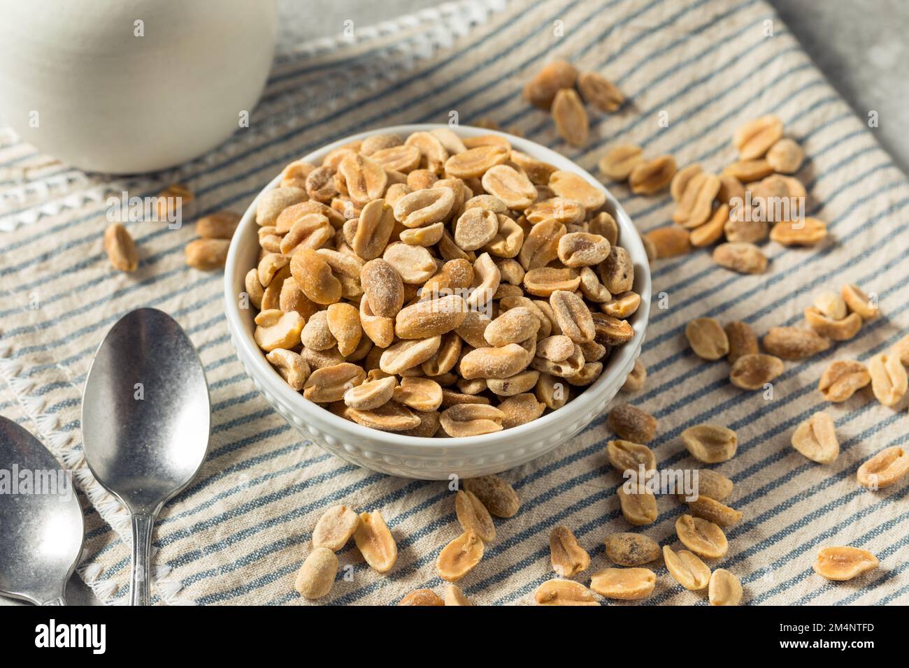 Dry Organic Roasted Peanuts Ready to Eat Stock Photo - Alamy