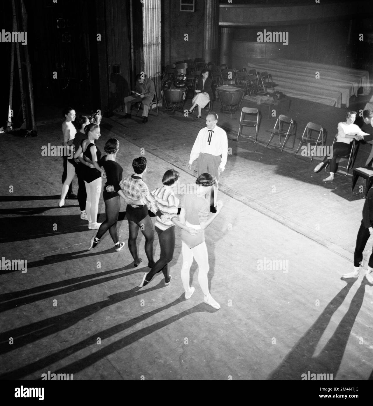 New York City Ballet Rehearsal. Photographs of Marshall Plan Programs ...