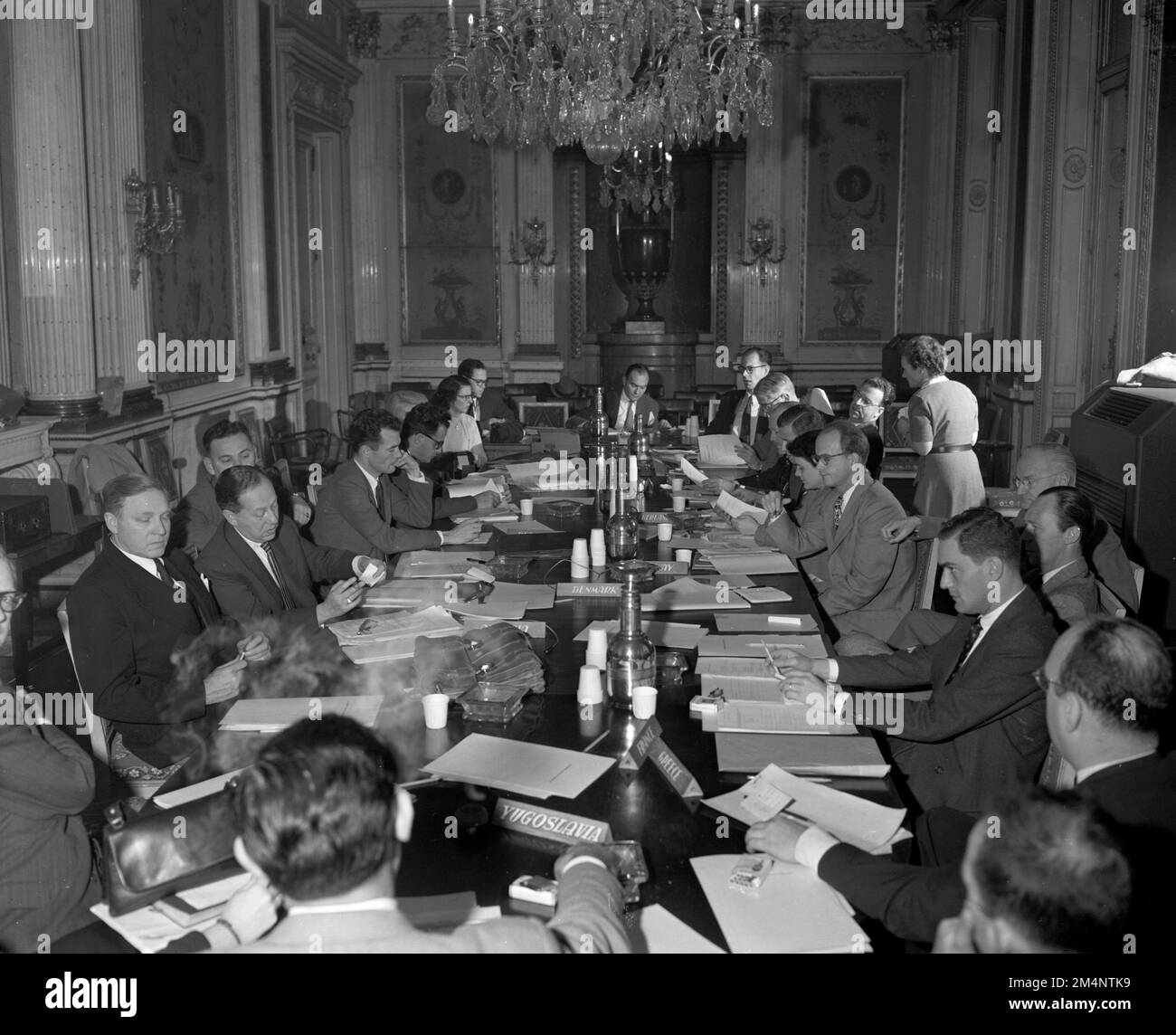Radio Conference Oct. 22-24, 1952. Photographs of Marshall Plan ...
