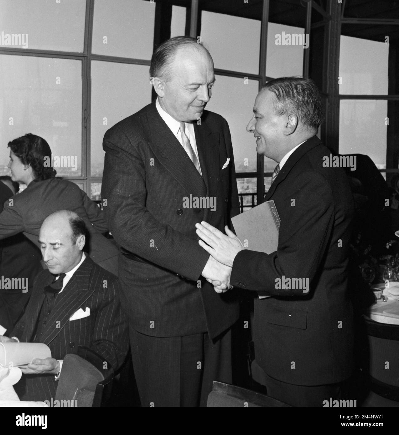 Bidault's Speech at NATO Luncheon. Photographs of Marshall Plan ...