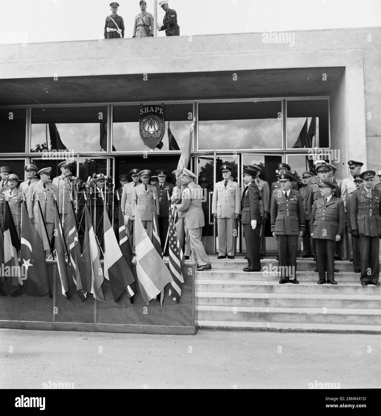 SHAPE Handover Ceremony (Handover of SHAPE Command). Photographs of ...