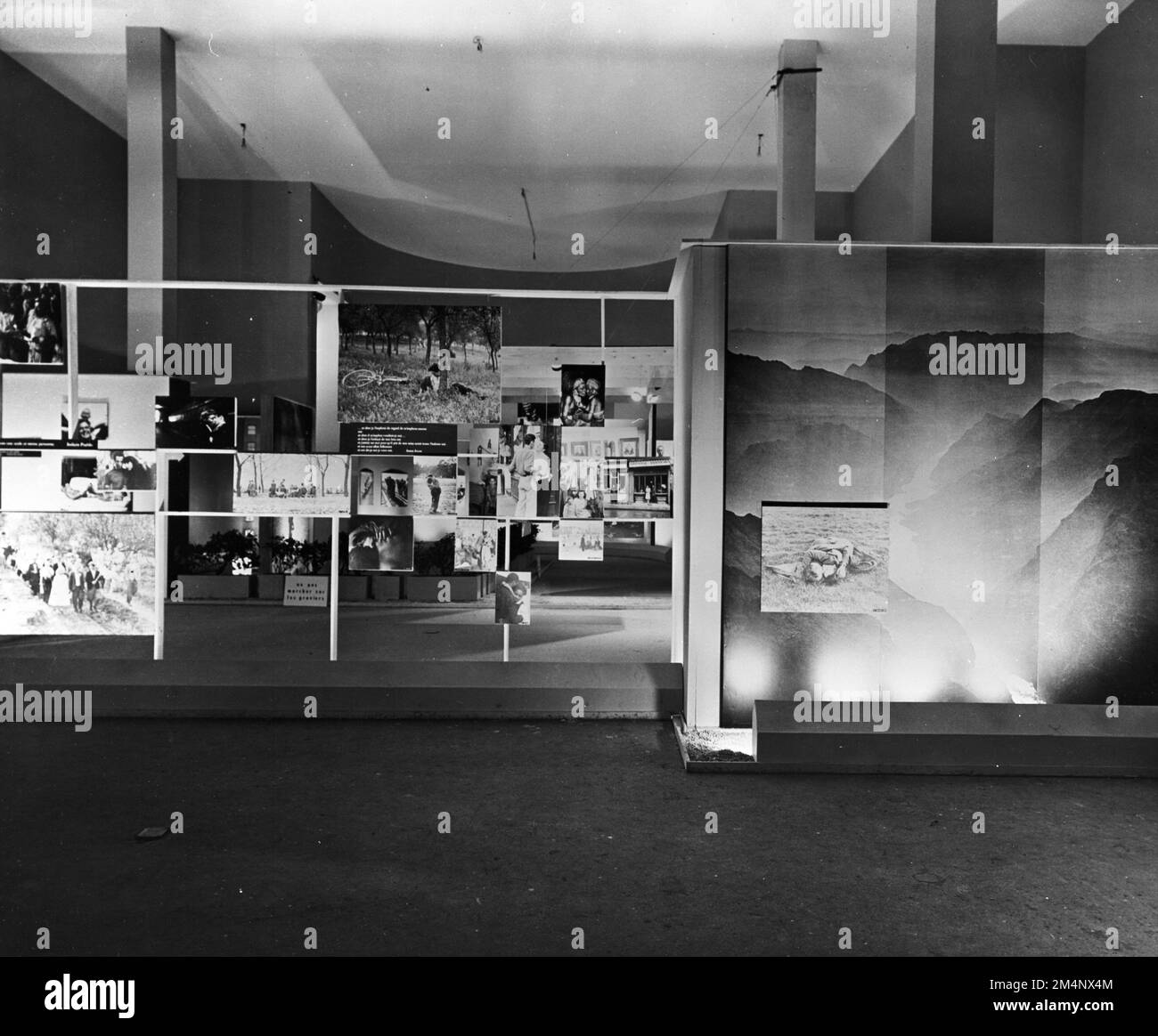 "Family of Man" Exhibit, Lay-out. Photographs of Marshall Plan Programs ...
