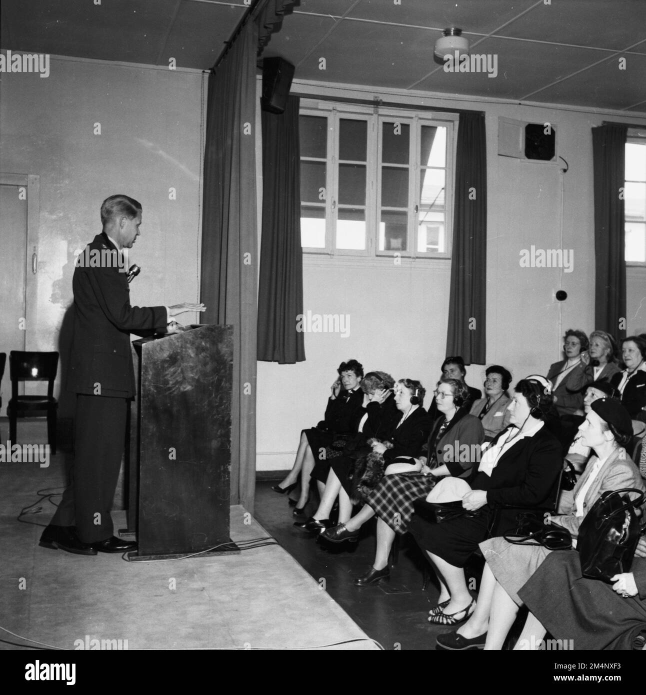 Norstad Explains SHAPE Structure to Visitors. Photographs of Marshall ...