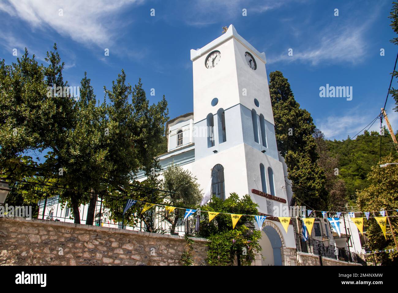 Old rustic Greek Orthodox (Christianity) Church in small Greek Island ...