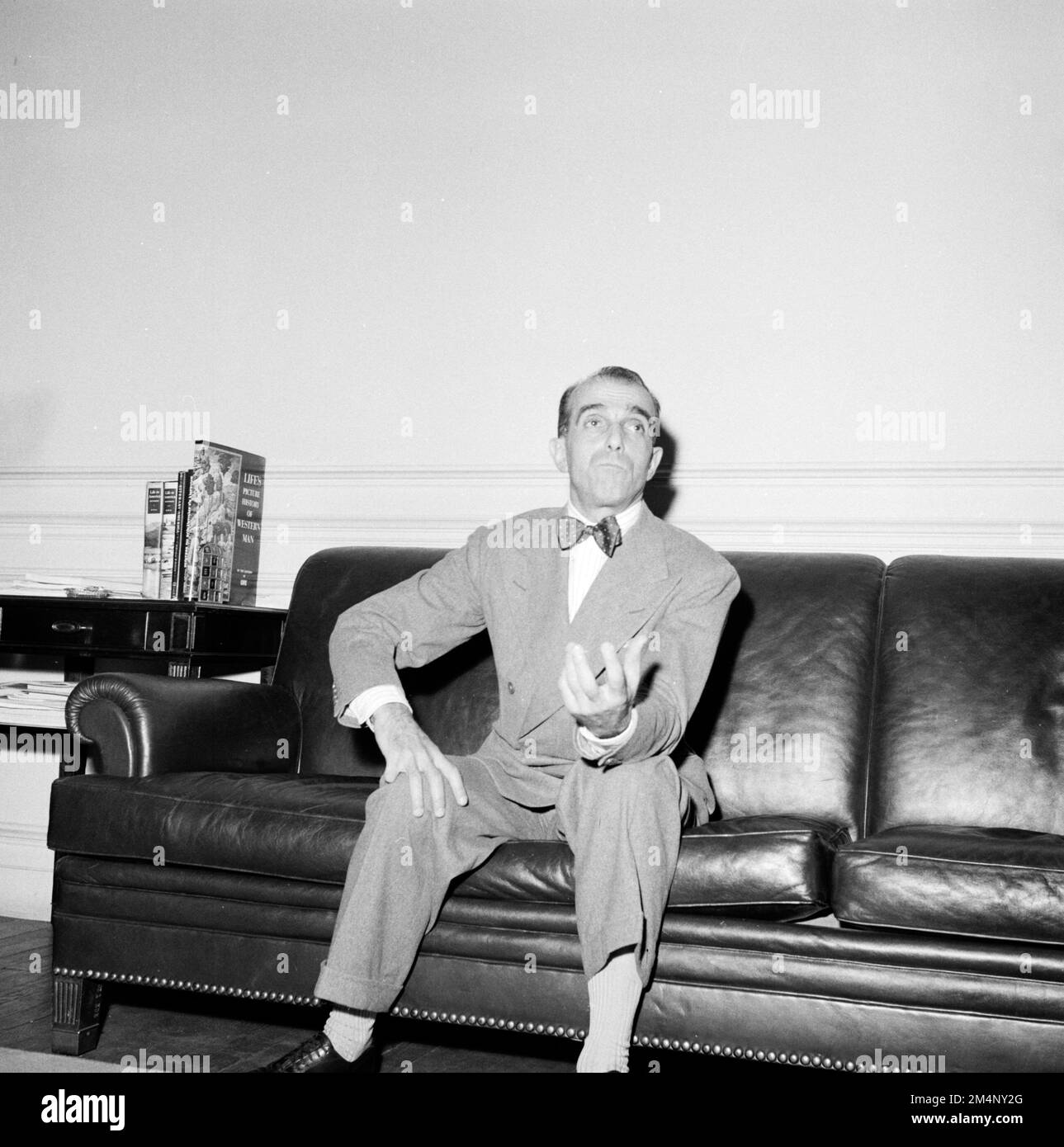 Leonide Massine, Press Conference. Photographs of Marshall Plan ...