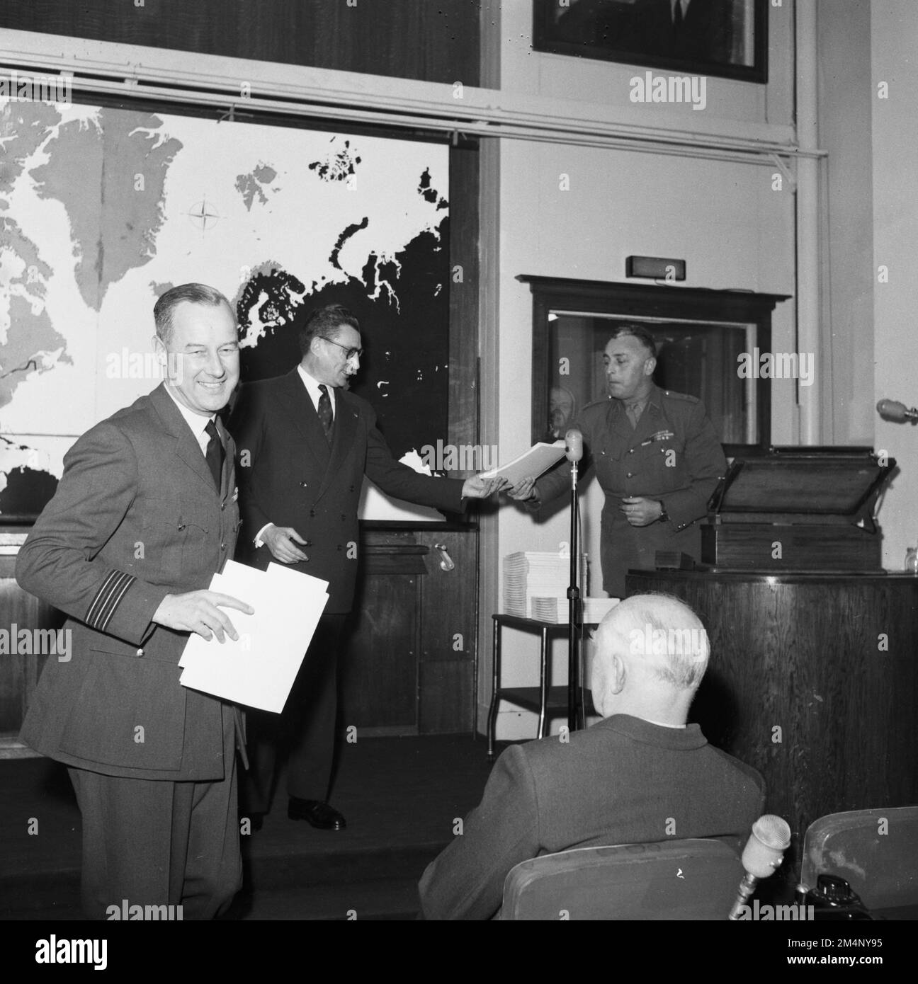 Graduation at NATO Defense College in Paris. Photographs of Marshall ...