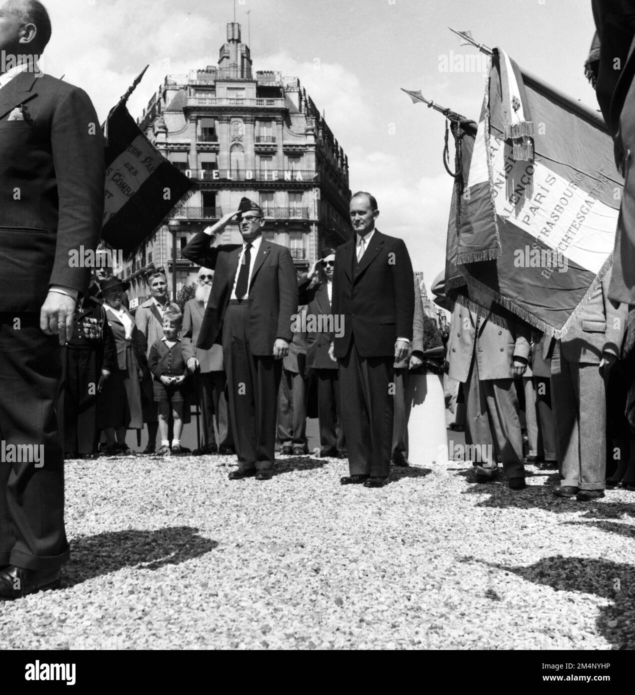 Independence Day in Paris, 1955: AT the Rochambeau Statue, Place d'Iena ...