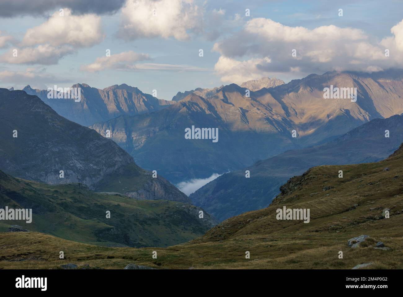 Beautiful mountain landscape near Gavarnie at Col de Tentes in the ...