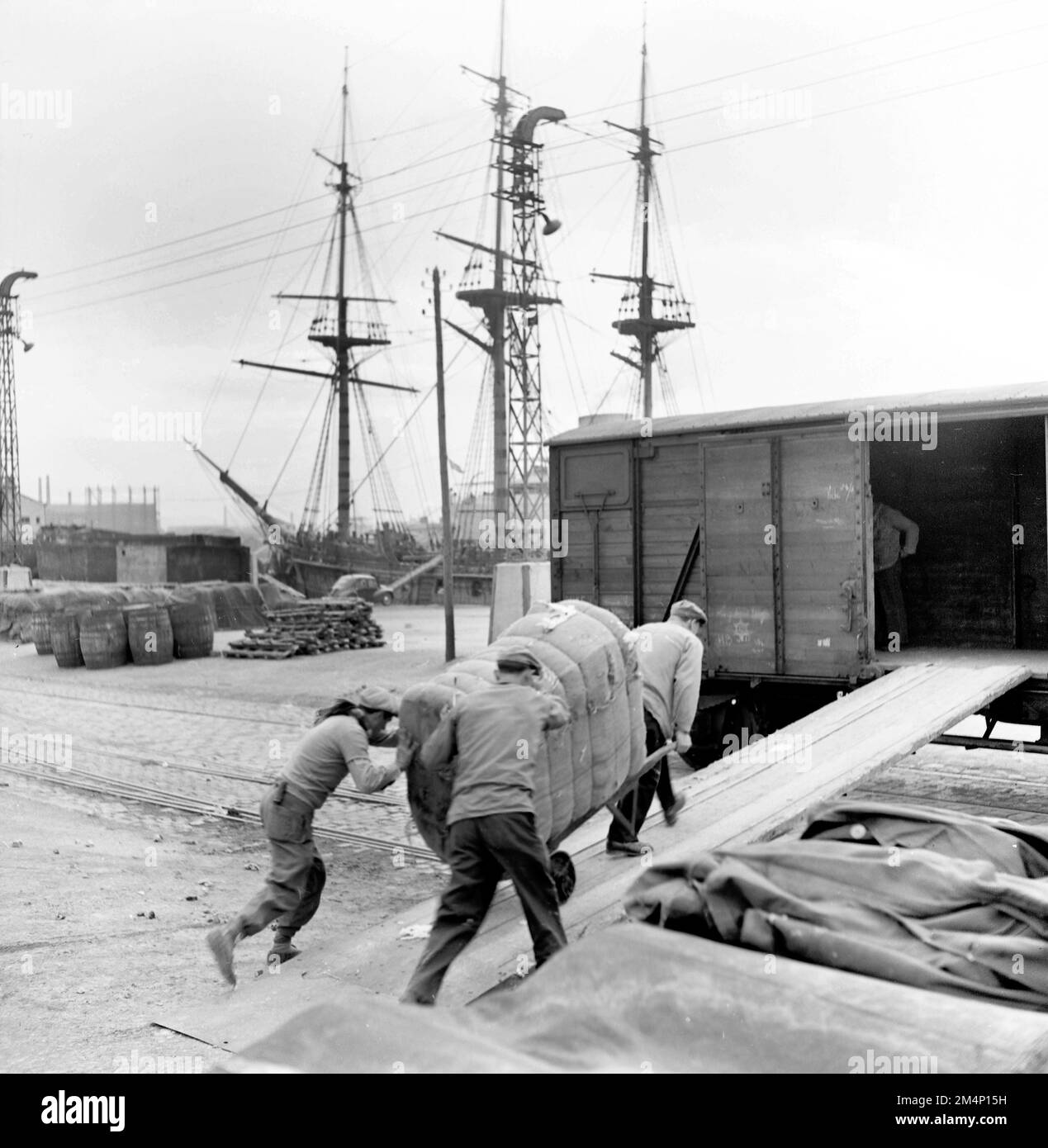 "The Sleepless Port" - (Magazine Unit). Photographs of Marshall Plan ...