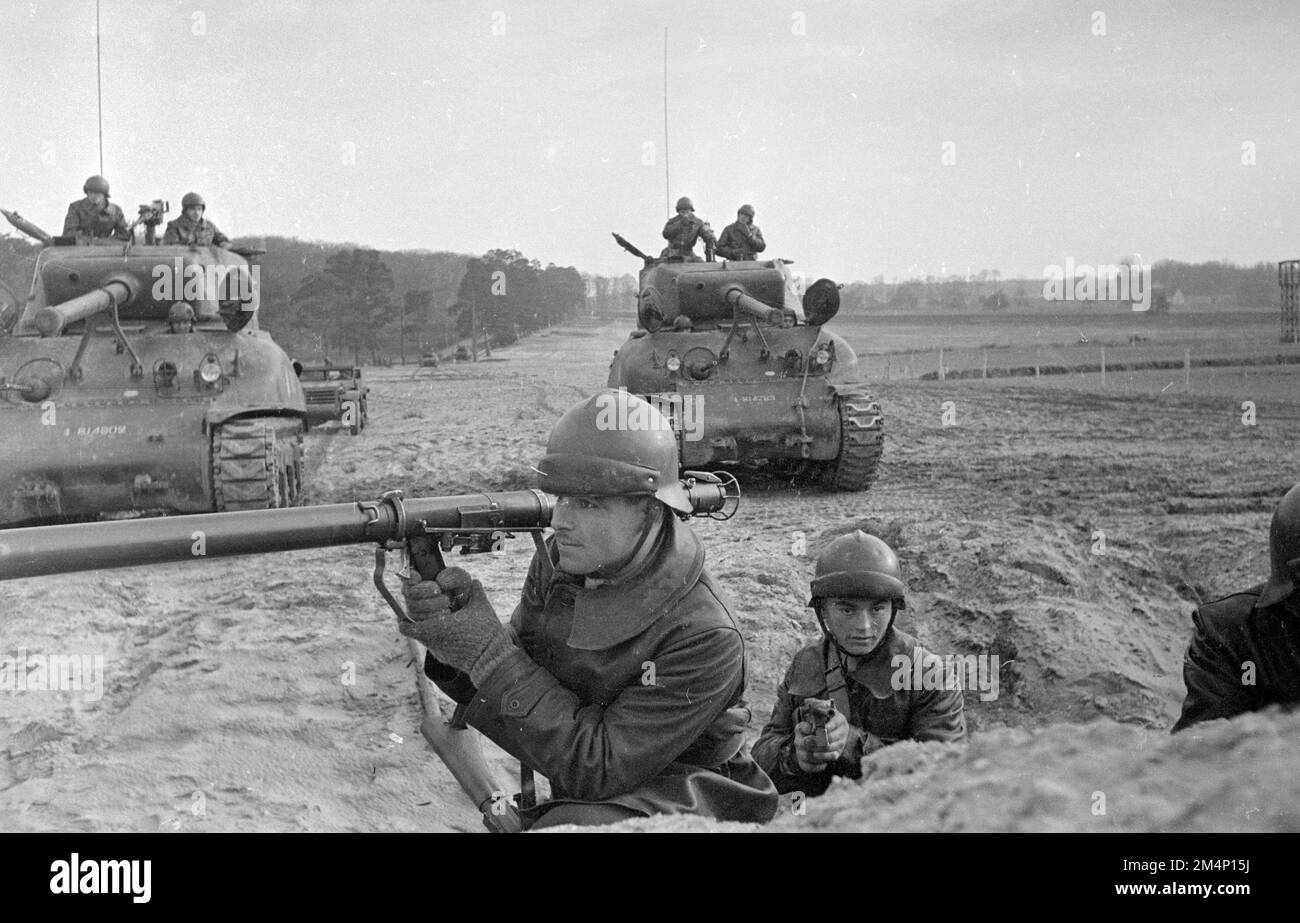 French Army Prepared for Defense (Magazine Unit Story). Photographs of ...