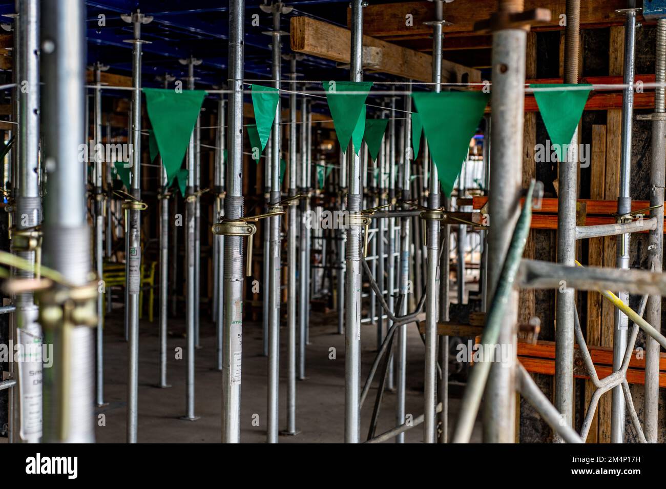 An Empty construction site of building Stock Photo - Alamy