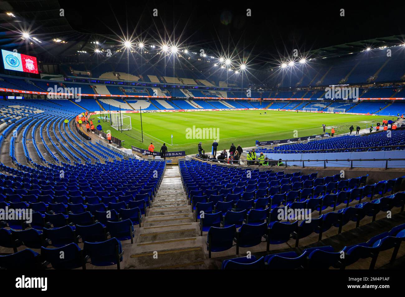 Interior view of the Etihad stadium ahead of the Carabao Cup Fourth ...