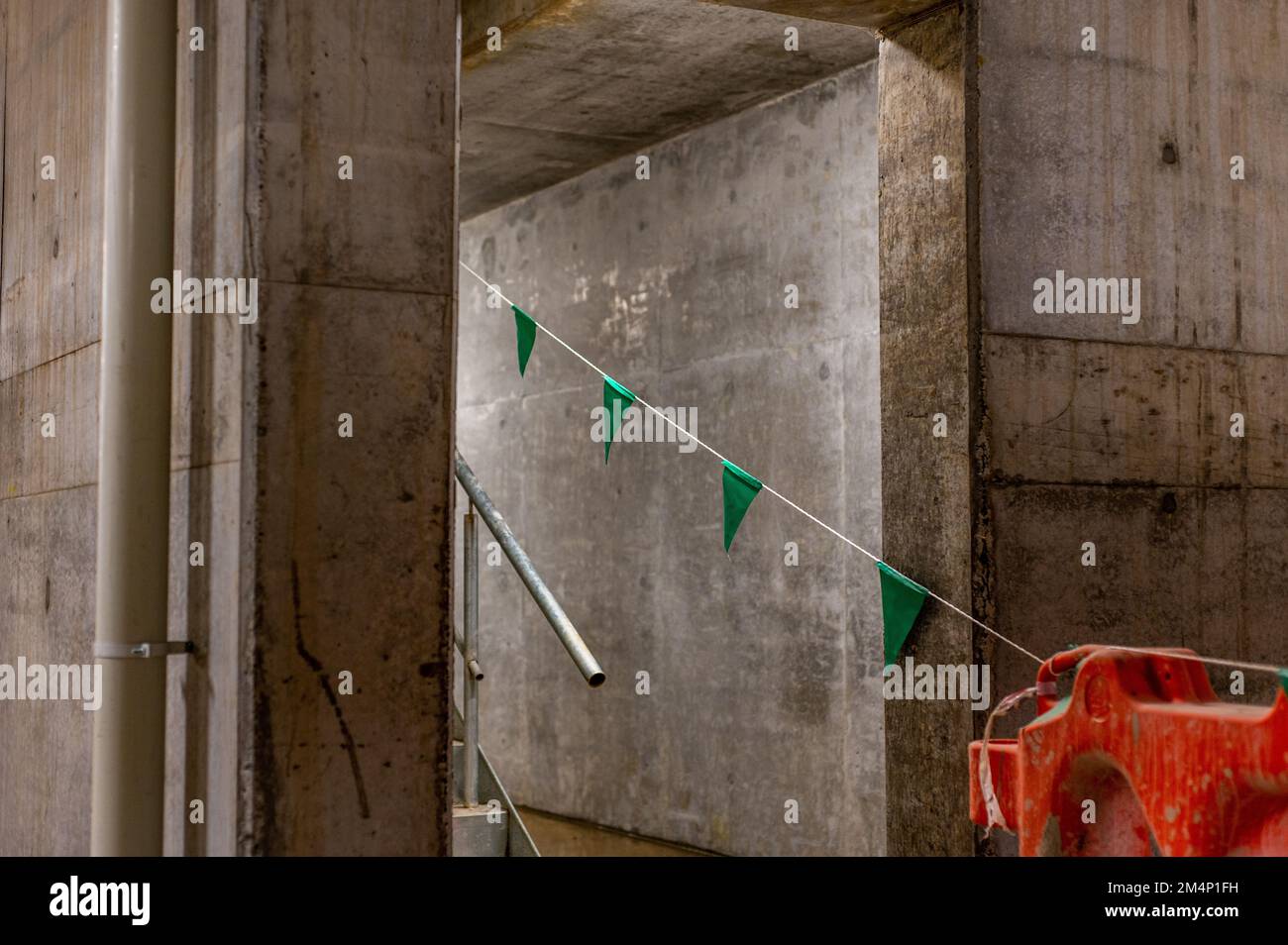 An Empty construction site of building Stock Photo - Alamy