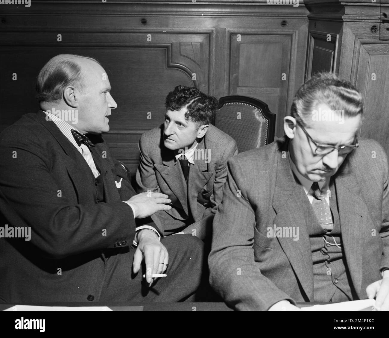 Project for W. European Polital Integration Discussed. Photographs of ...