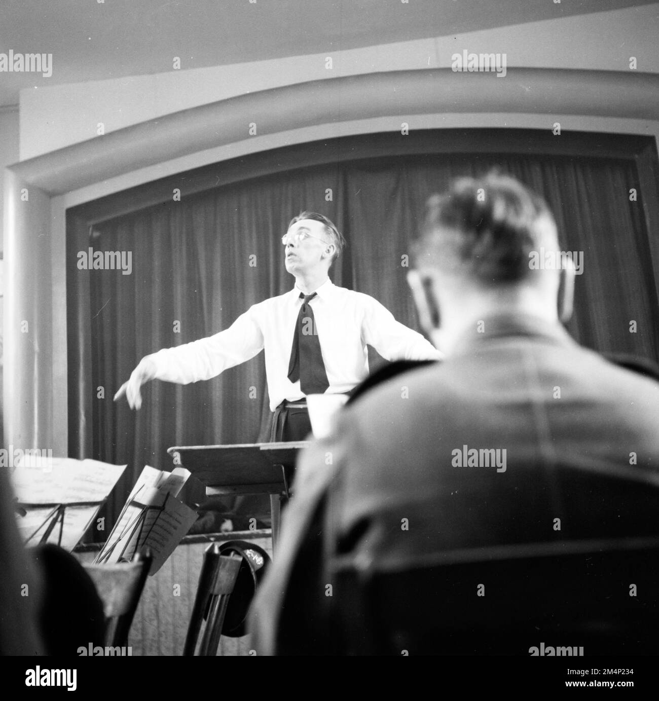 Here Comes the Band (Dutch Marine). Photographs of Marshall Plan ...