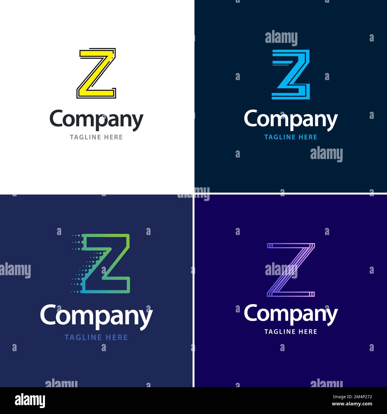 Z logos vector vectors hi-res stock photography and images - Alamy