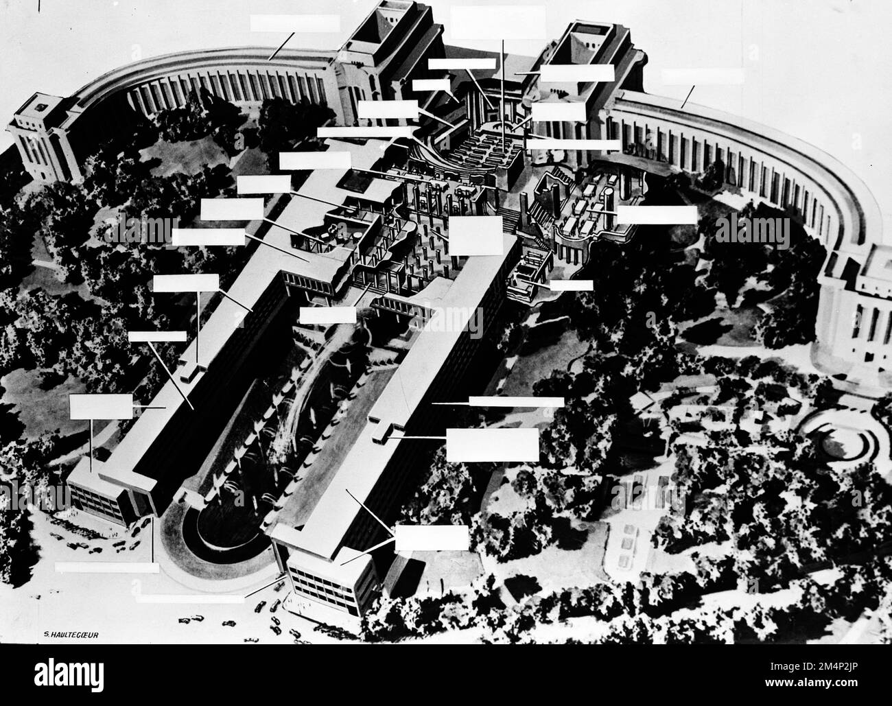 Palais de Chaillet Model (with 2 Wings Added for the NO Session ...