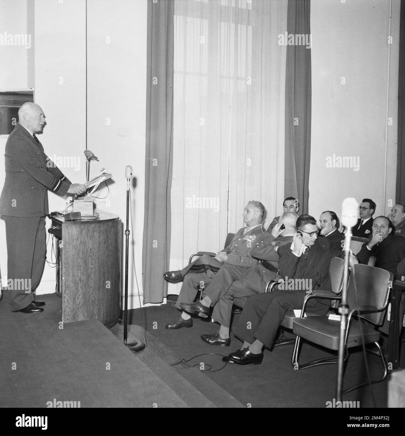 Graduation at NATO Defense College in Paris. Photographs of Marshall ...