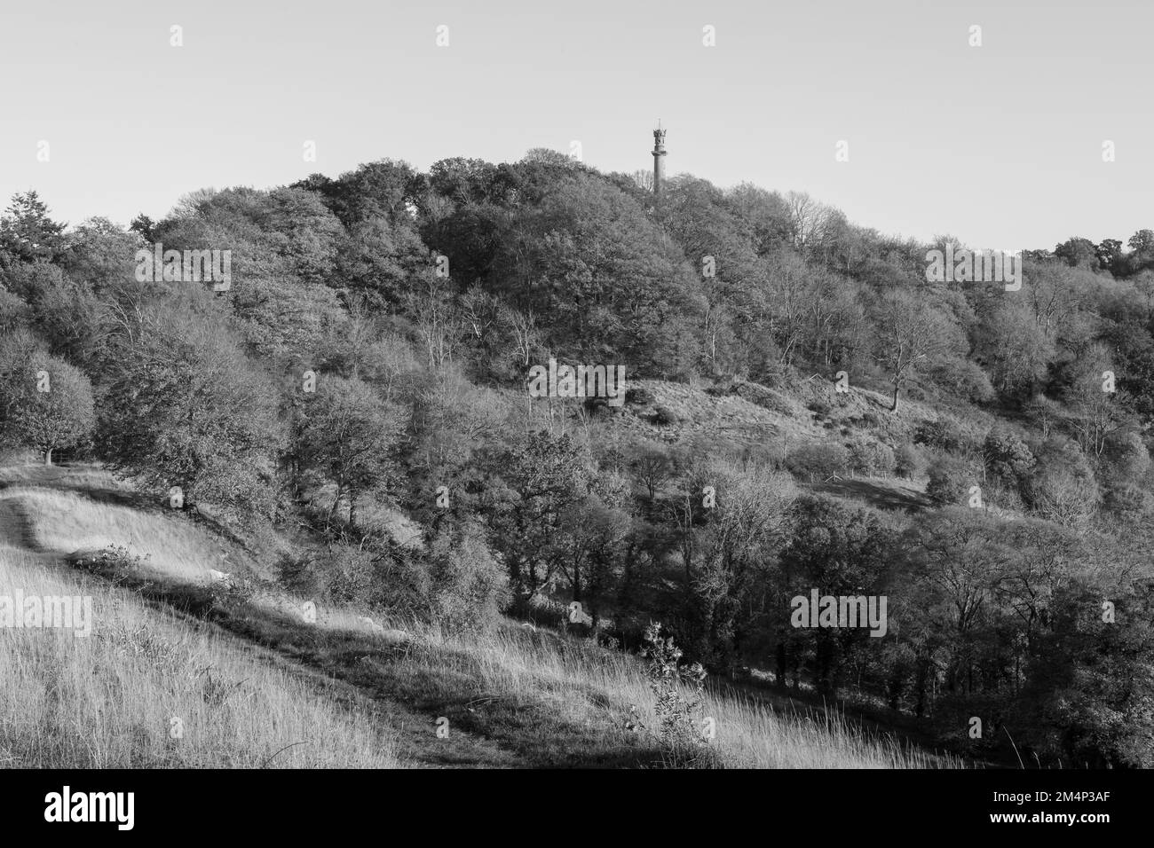 Landscape photo of the autumn colours at the Admiral Hood Monument on ...