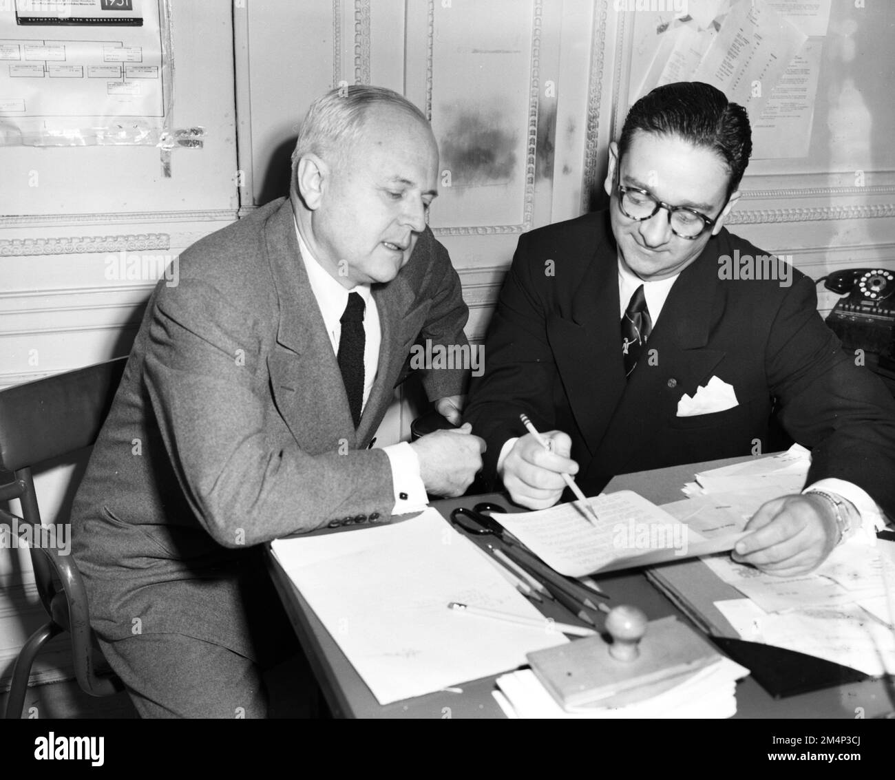 The American Newspaper Guild Members Assigned to ECA LI Headquarters in ...