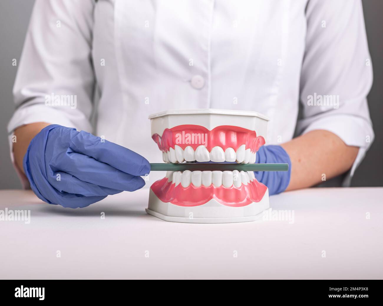 Correct teeth occlusion concept. Odontology, orthodontics health care ...