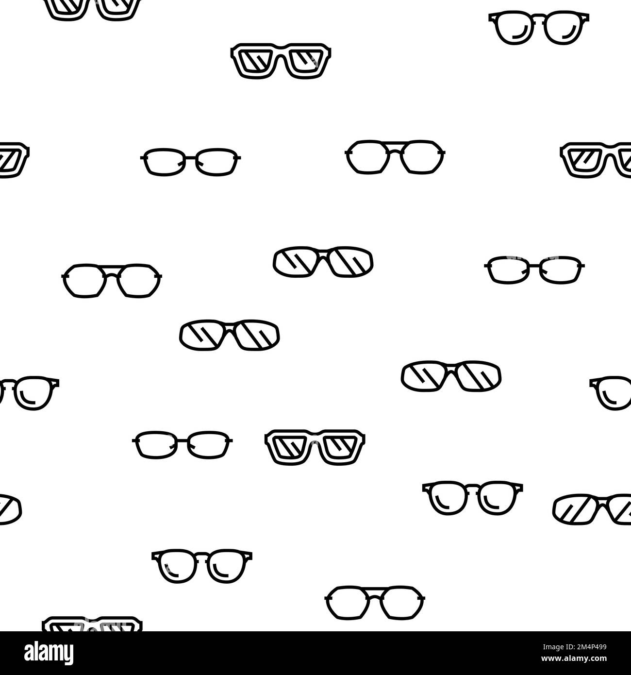 glasses optical style frame vector seamless pattern Stock Vector Image ...