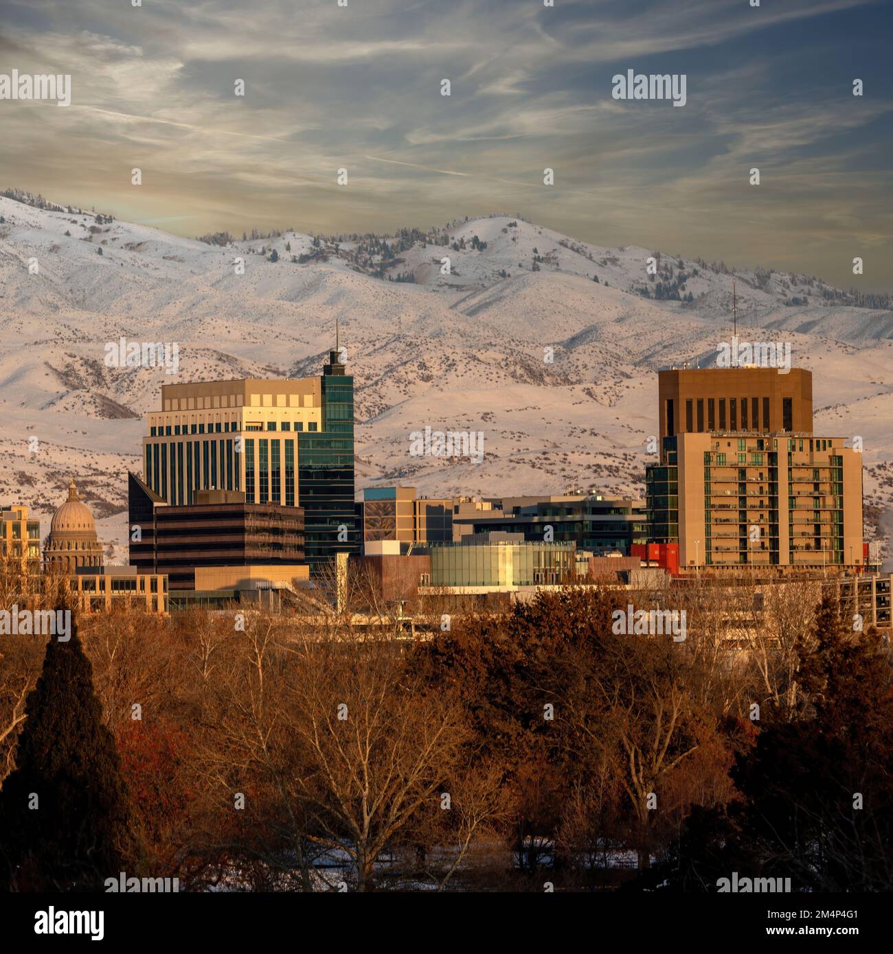 Boise idaho evening skyline hi-res stock photography and images - Alamy