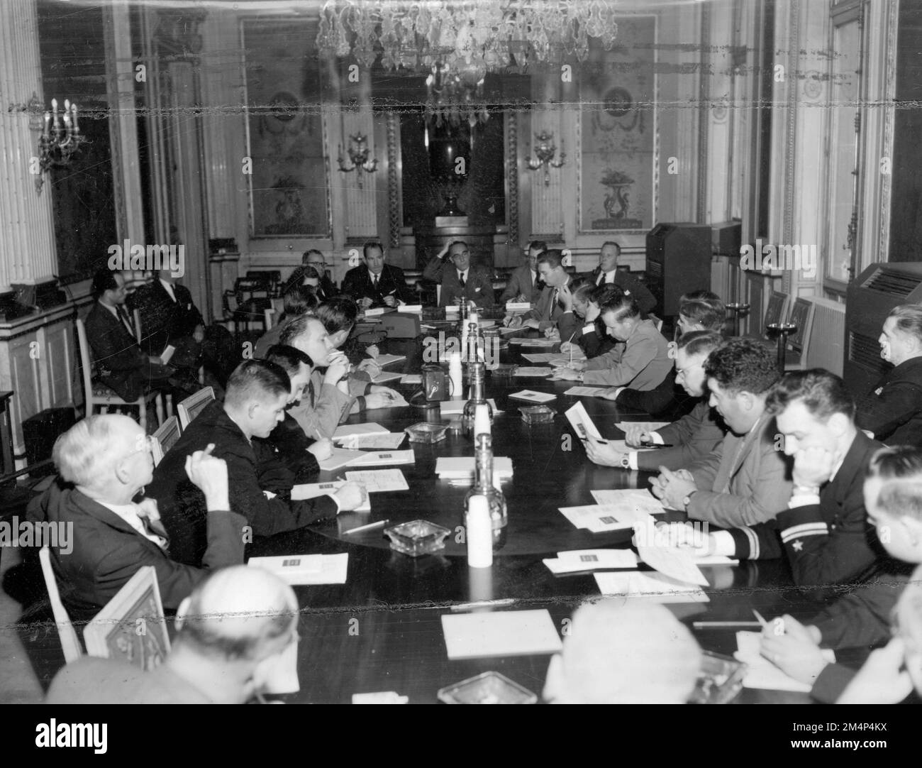 Paris Press Conference (Exercise Mainbrace Correspondants). Photographs ...