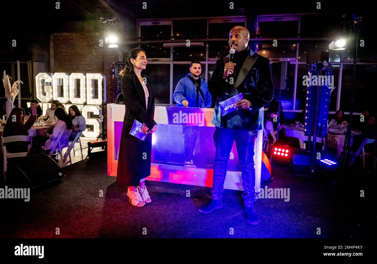 THE HAGUE - DJ Fernando Halman during a dinner for refugee youths. NPO ...