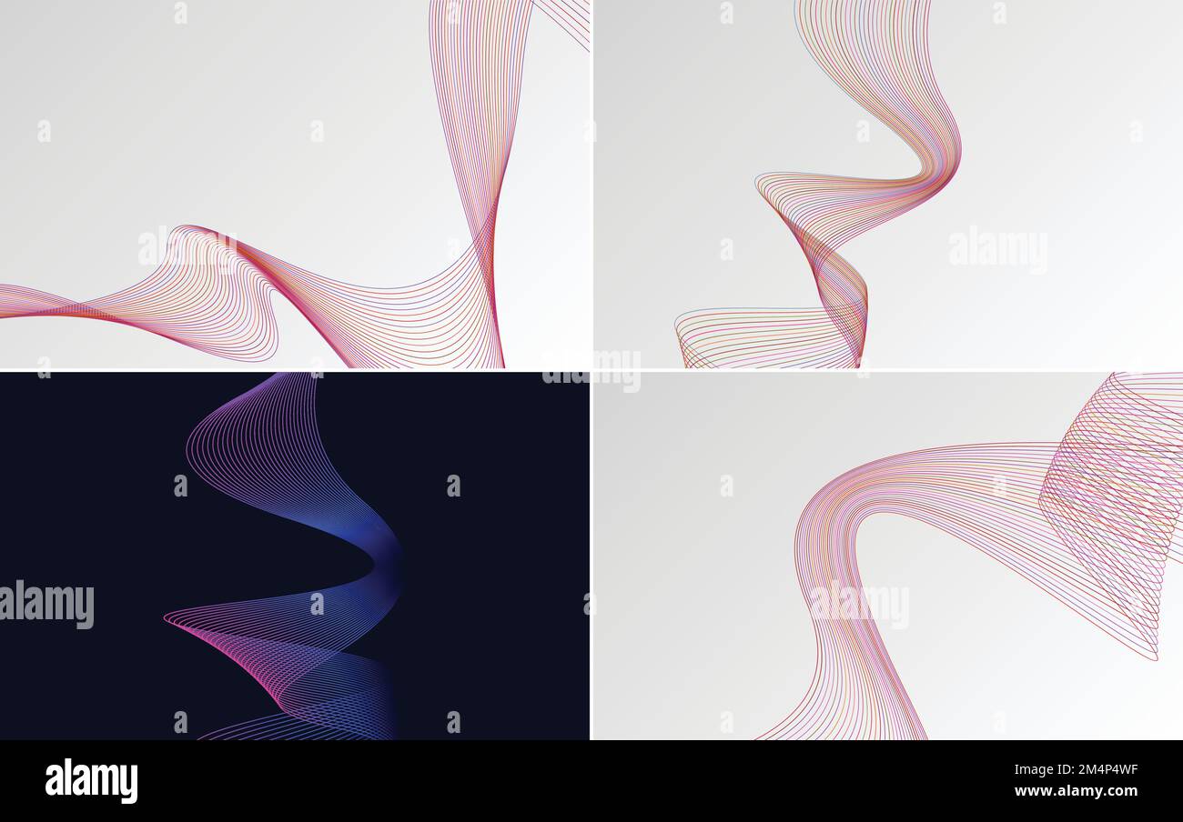 Use this vector background pack to create a striking presentation Stock ...