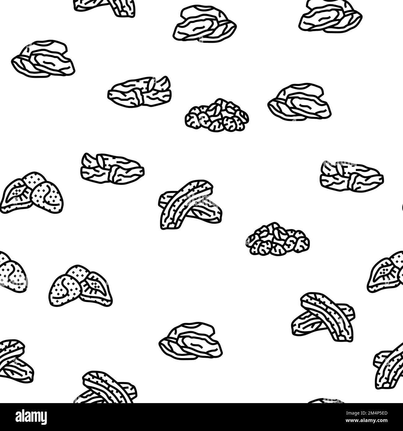 dried fruit healthy snack vector seamless pattern Stock Vector Image ...
