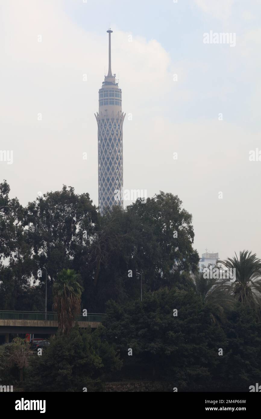 A Close-up for Cairo Tower Stock Photo - Alamy