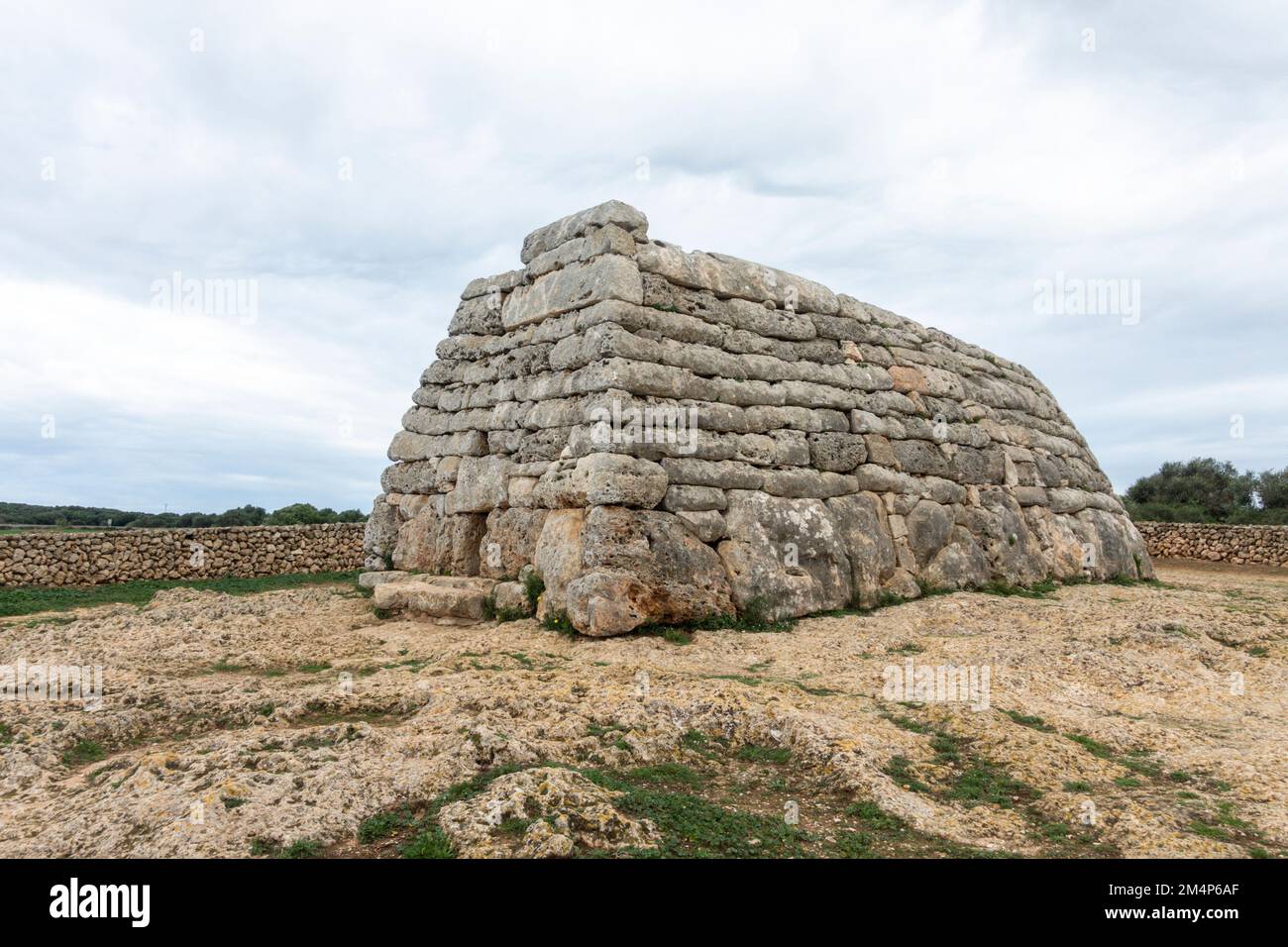 Naveta d'Es Tudons, or Naveta of Es Tudons, prehistoric chamber tomb on ...
