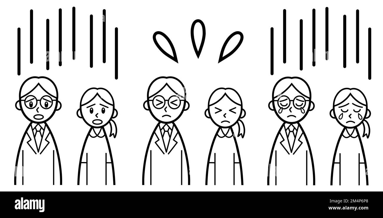 Drawing facial expression illustration hi-res stock photography and ...