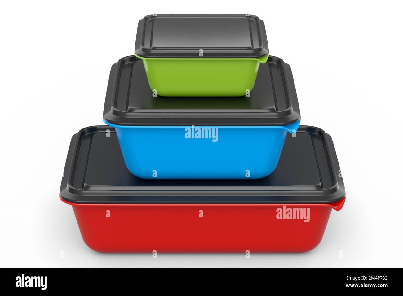 Set of food container for storing dishes, product tray box isolated on ...