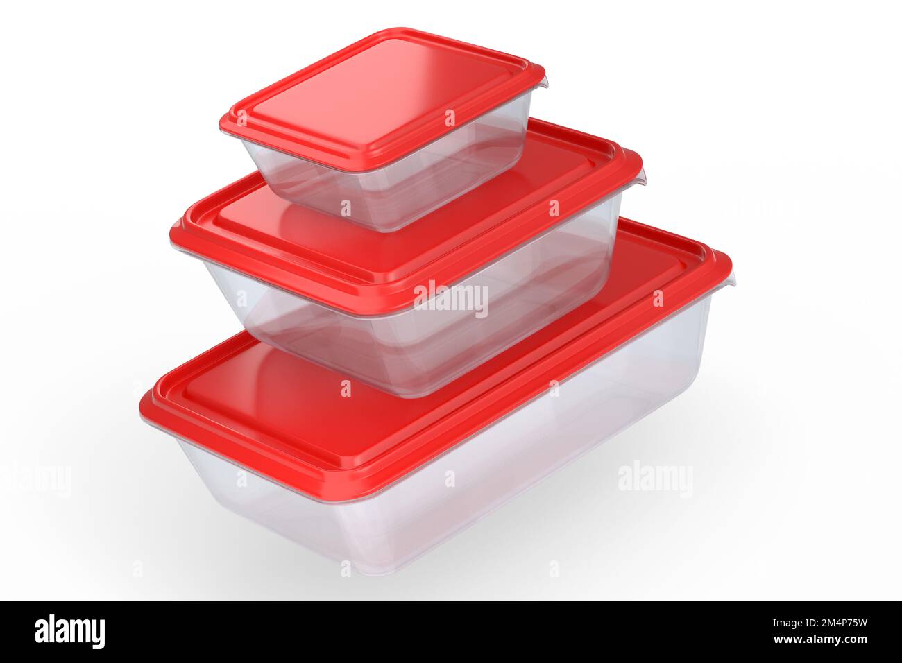 Set of food container for storing dishes, product tray box isolated on ...