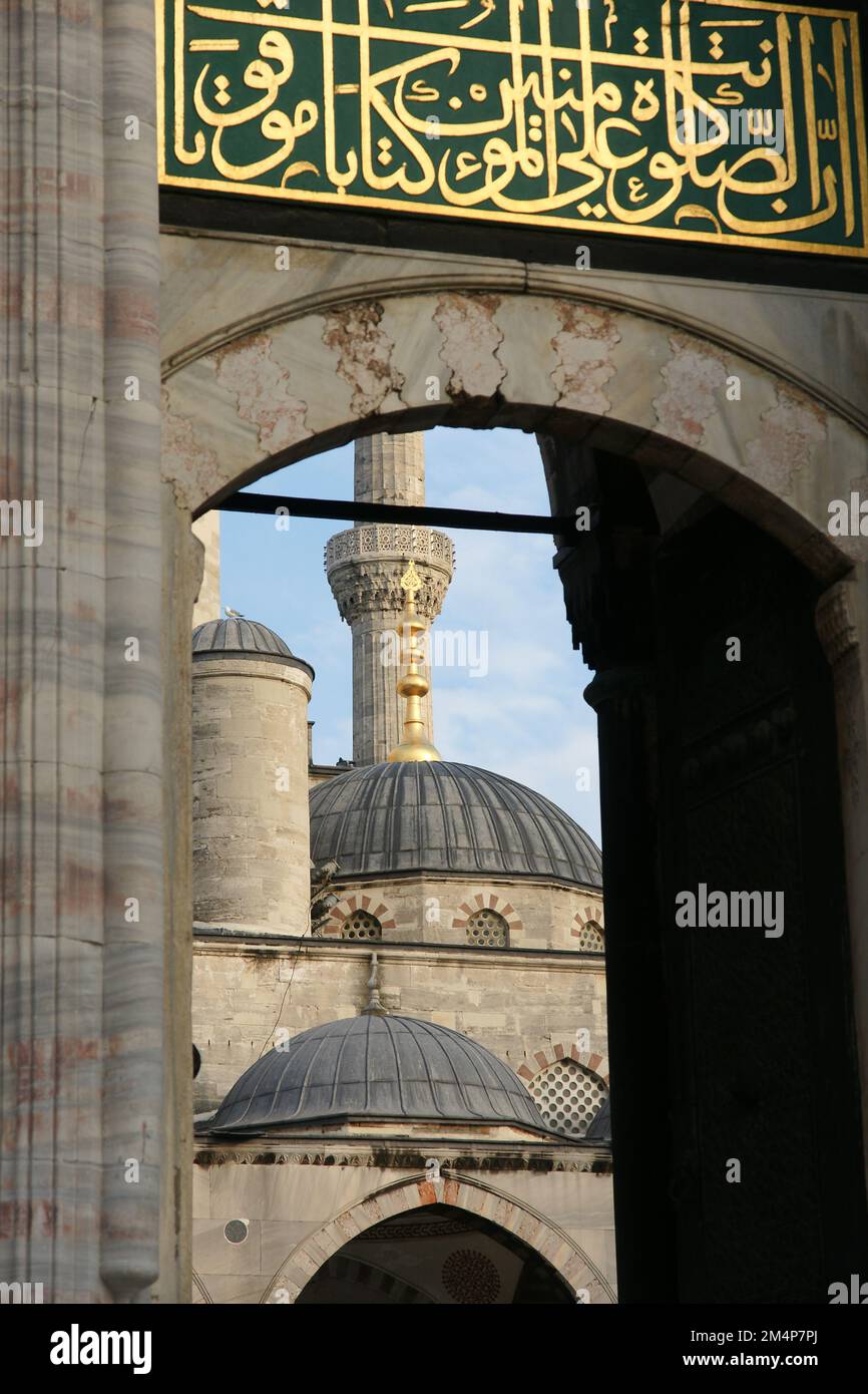 Located in Istanbul, Turkey, the Blue Mosque was built between 1609 and ...