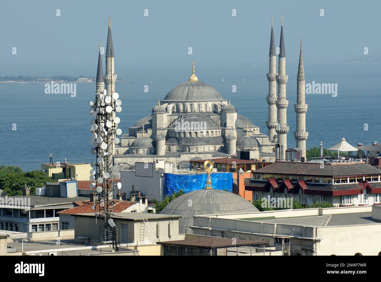 Located in Istanbul, Turkey, the Blue Mosque was built between 1609 and ...