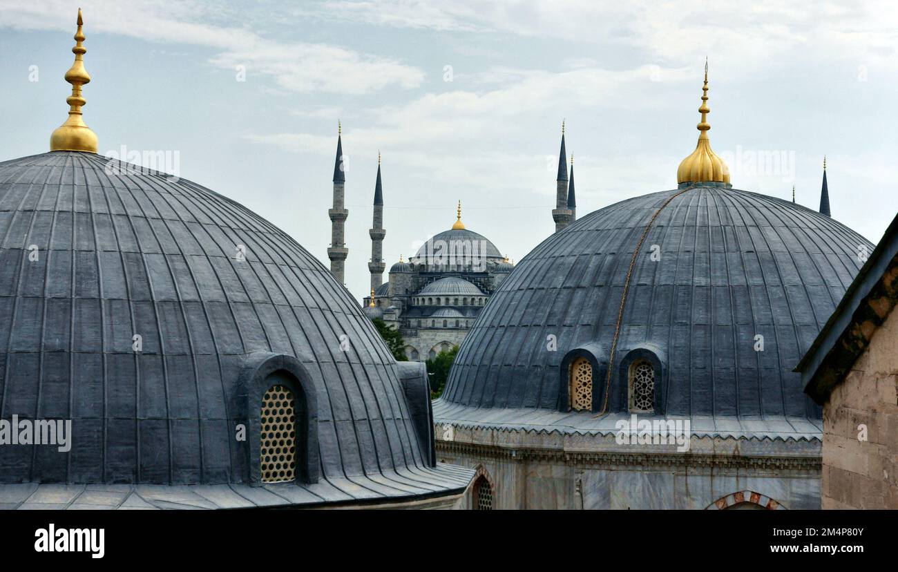 Located in Istanbul, Turkey, the Blue Mosque was built between 1609 and ...