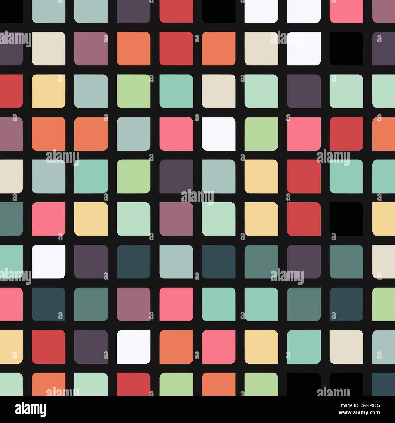 Color checkered squares background generative pattern illustration ...