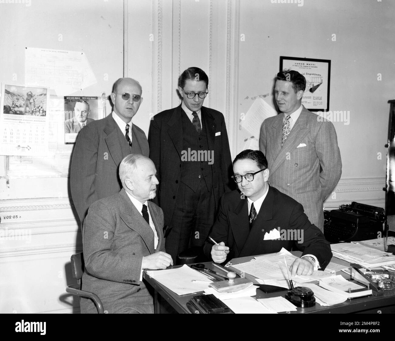 The American Newspaper Guild Members Assigned to ECA LI Headquarters in ...