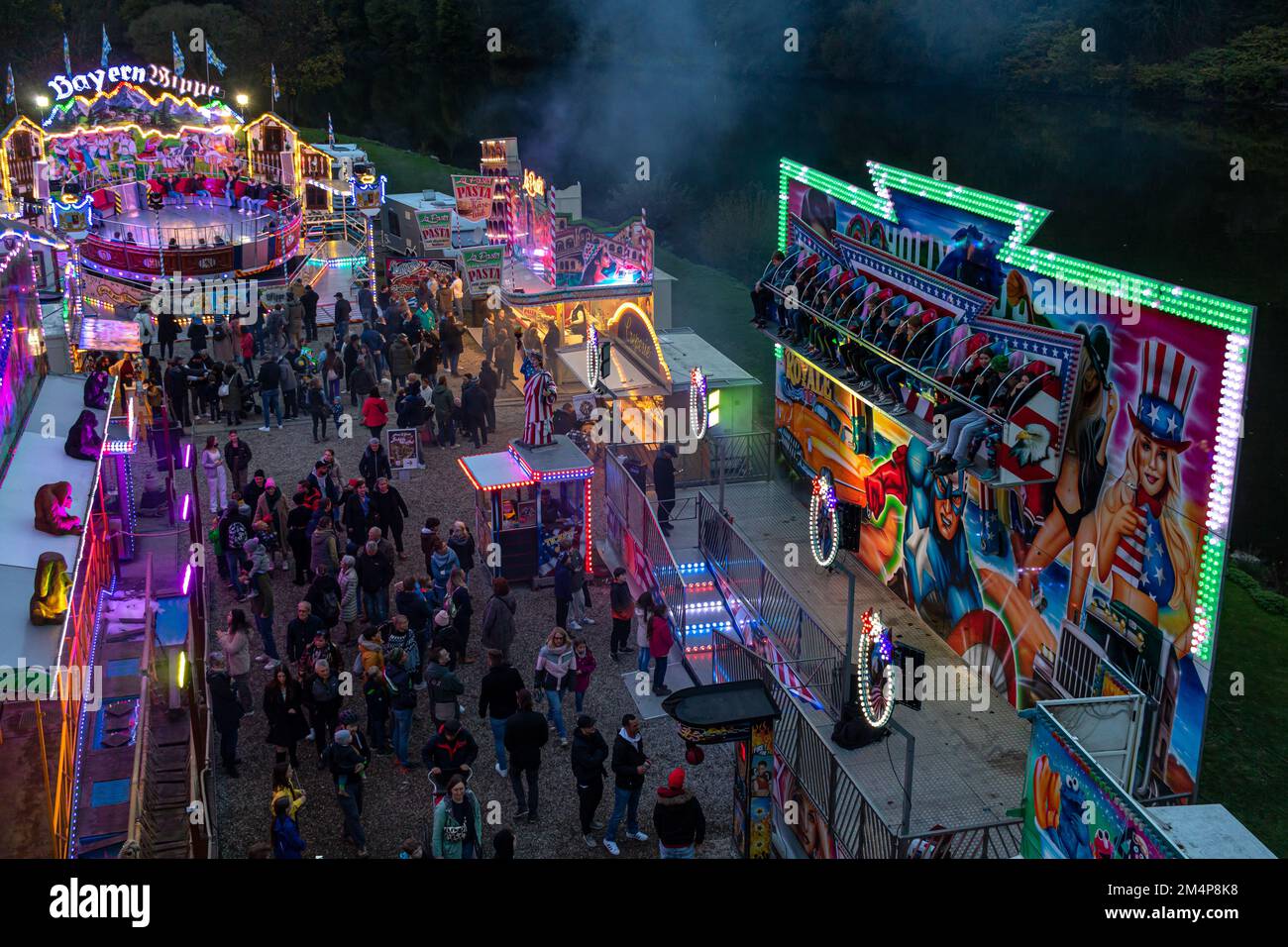 Neckargemuend, Germany: November 6, 2022: A small local fair in ...