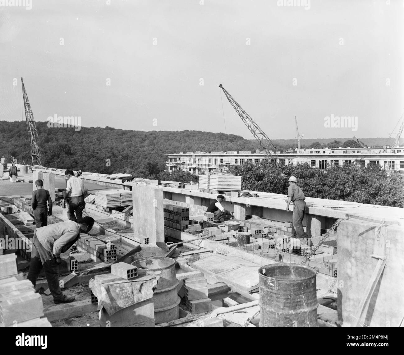 New Prefabrication Method for Apartment Building. Photographs of ...