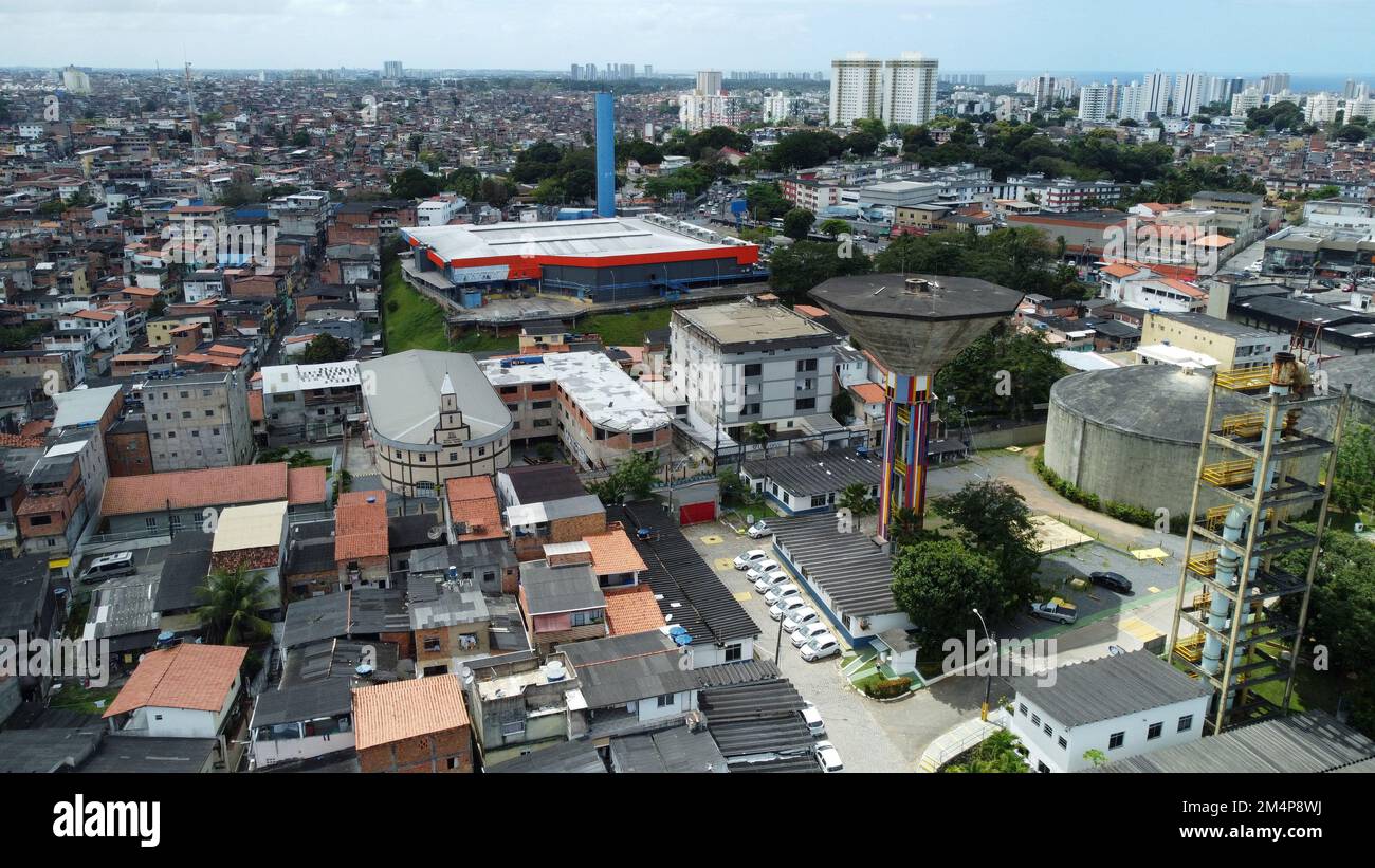 salvador, bahia, brazil - october 9, 2022: Aerial view of residences in ...