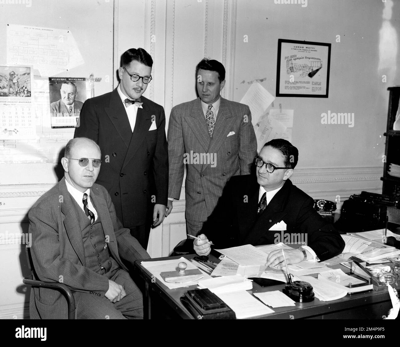 The American Newspaper Guild Members Assigned to ECA LI Headquarters in ...