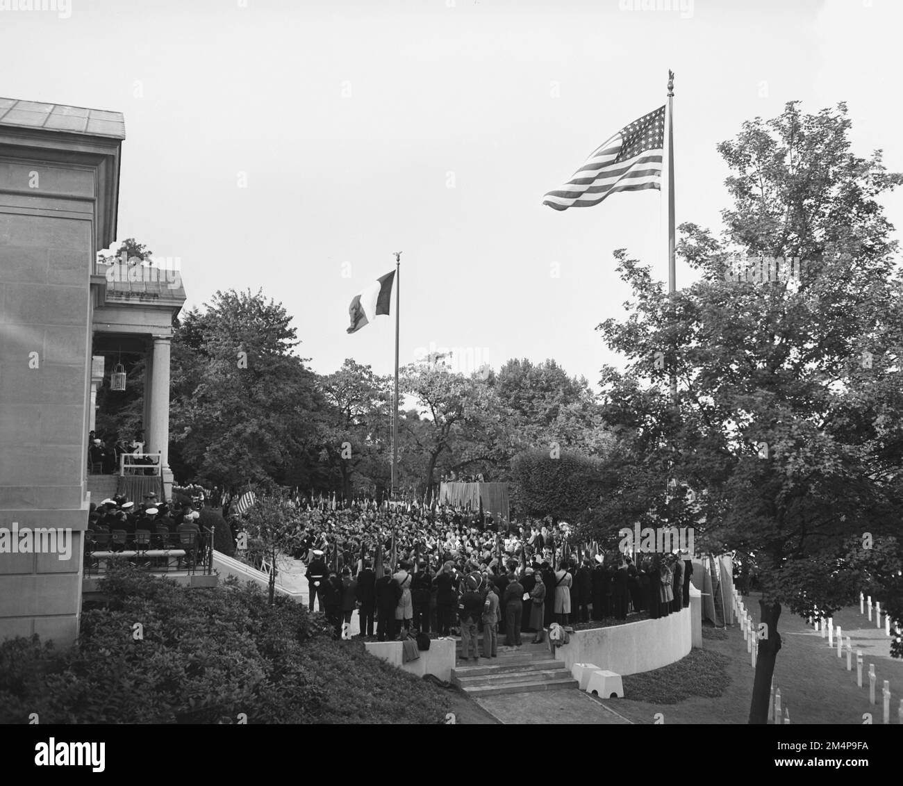Inauguration of American War Memorial, Suresnes. Photographs of ...