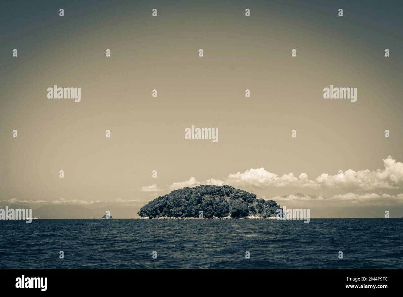 Panorama of tropical islands Ilha Grande in Angra dos Reis, Rio de ...