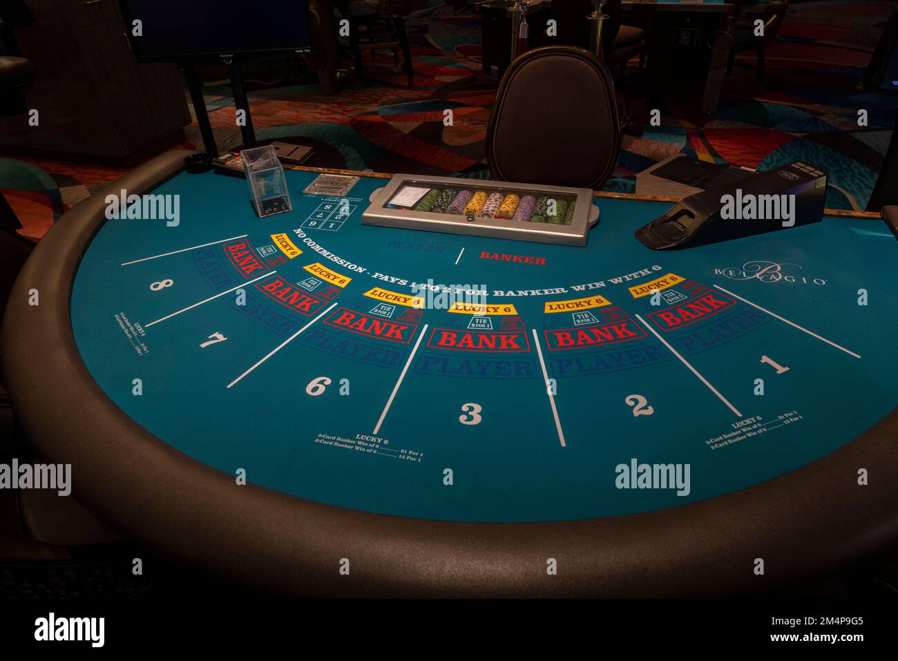 Inside interior poker table hi-res stock photography and images - Alamy